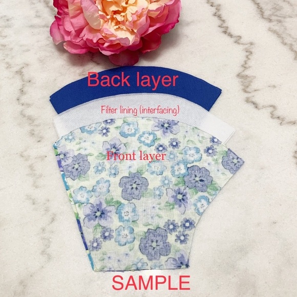 Accessories | 22 Triple Layer Hand Made Face Mask | Poshmark